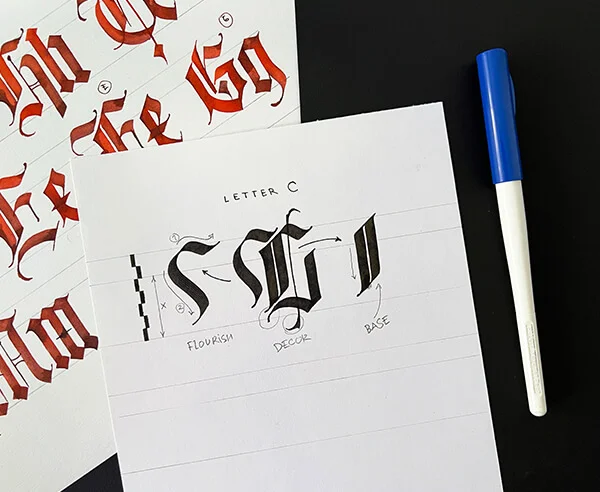 gothic calligraphy course